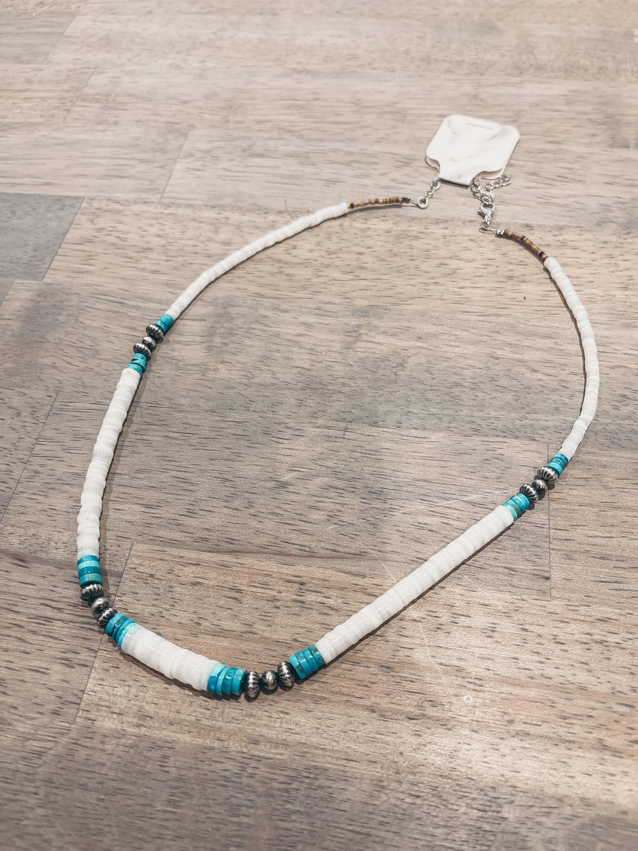 Shells, Stones, & Navajo Silver Necklace – The Dirt Road Fashionista